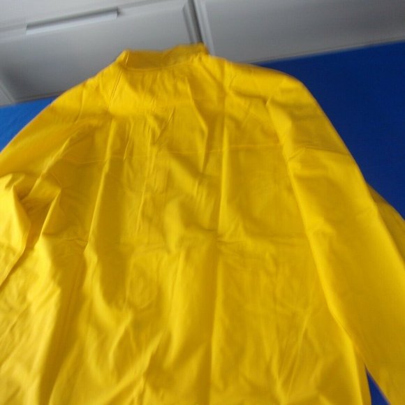 Jackets & Coats | Szxlarge Classic Yellow Pvc Rain Jacket Whood Heavy ...